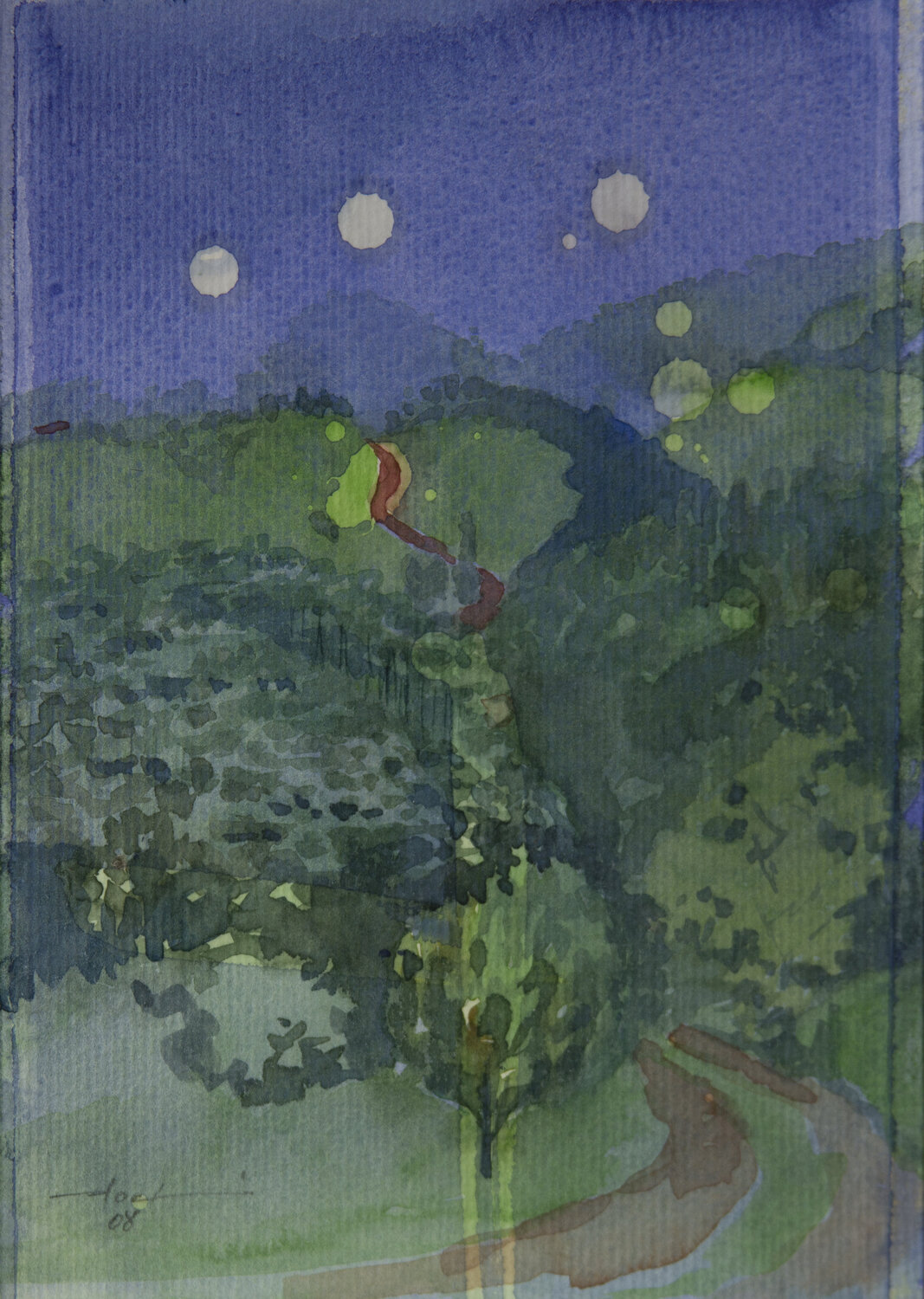 Validez by Guillermo von Plocki (2008) : Work on Paper Wax, Watercolor ...