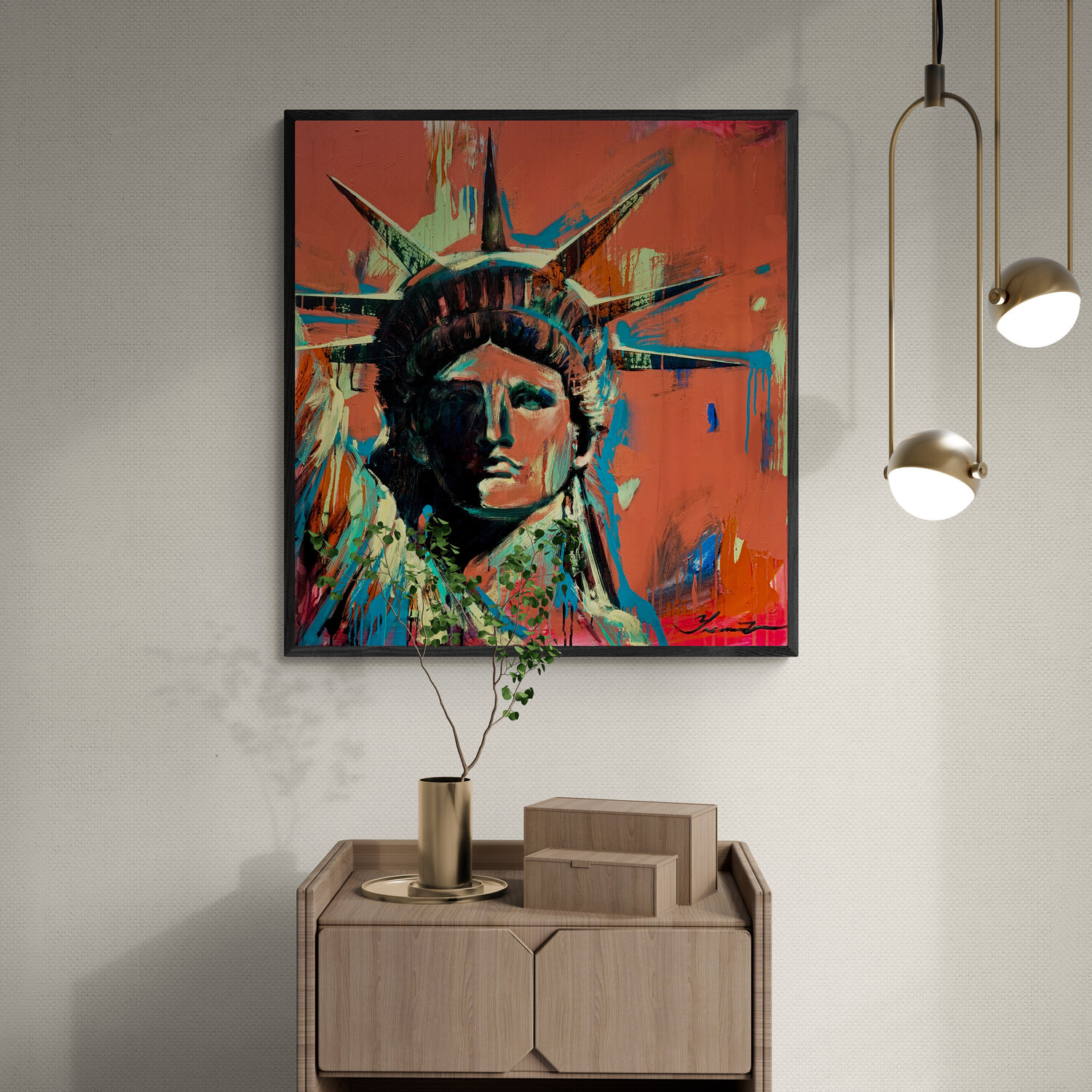 Big bright painting - "Statue of Liberty" - USA - Pop Art - Urban Art ...