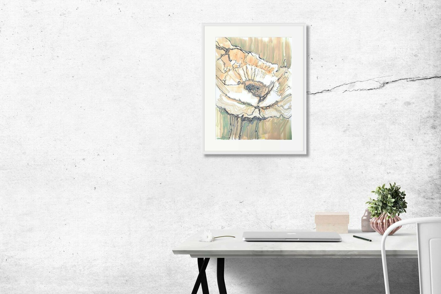 The Poppy Graphic by Netka Croonenborghs (2020) : Work on Paper Acrylic ...