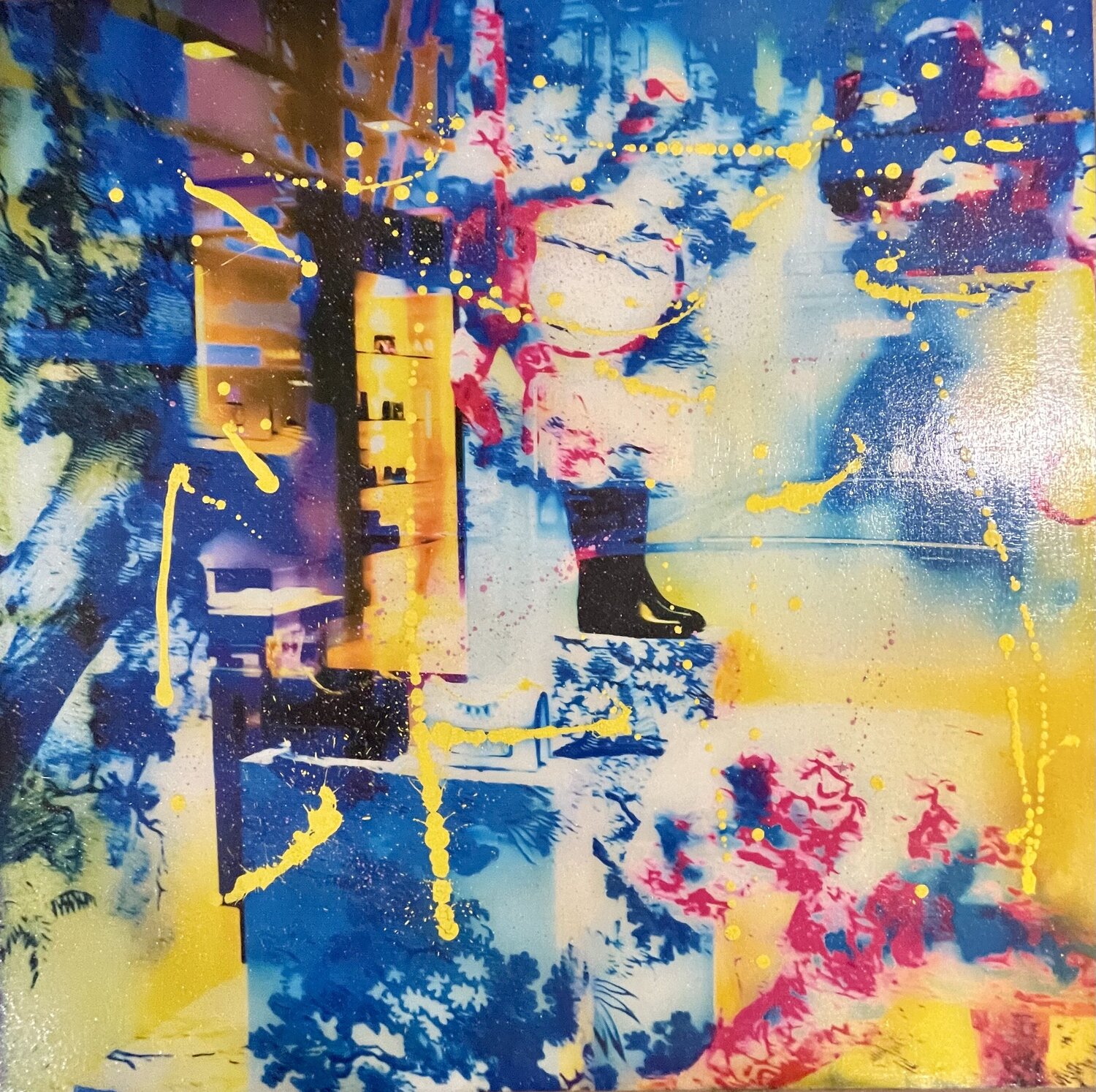 MY BOOTS by George Maxwell (2020) : Other Media Acrylic, Lacquer on Canvas - SINGULART