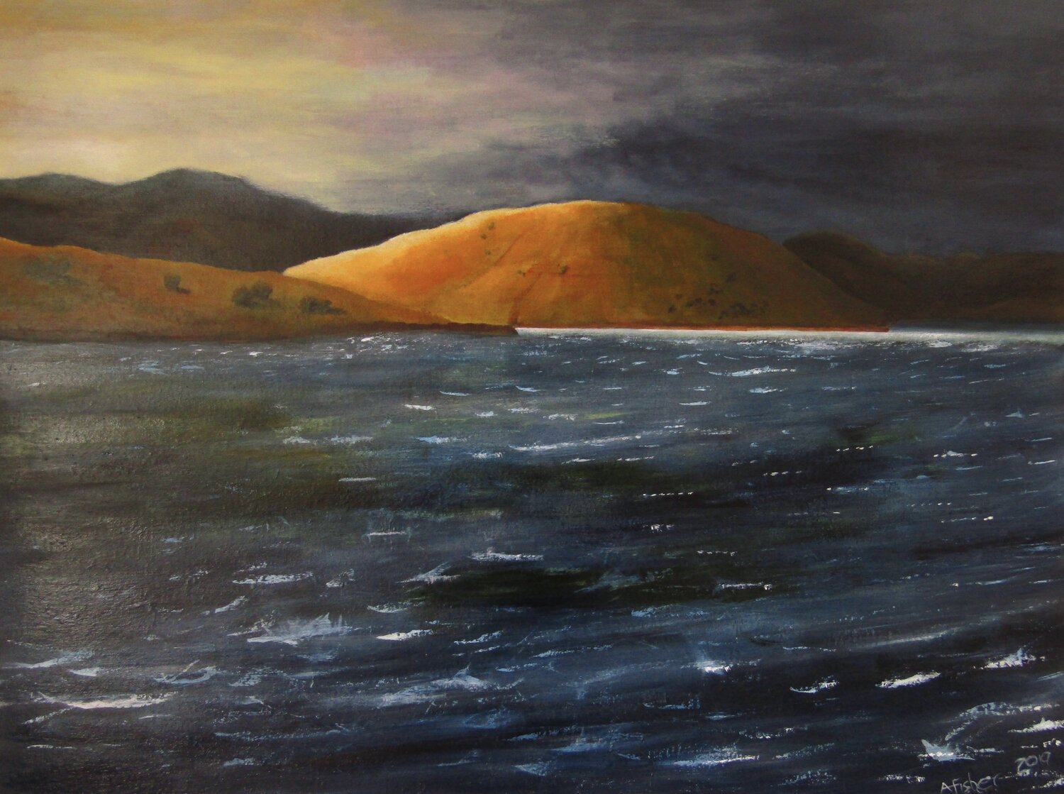 Droughty Point by Adam Fisher (2020) : Painting Acrylic on Canvas ...