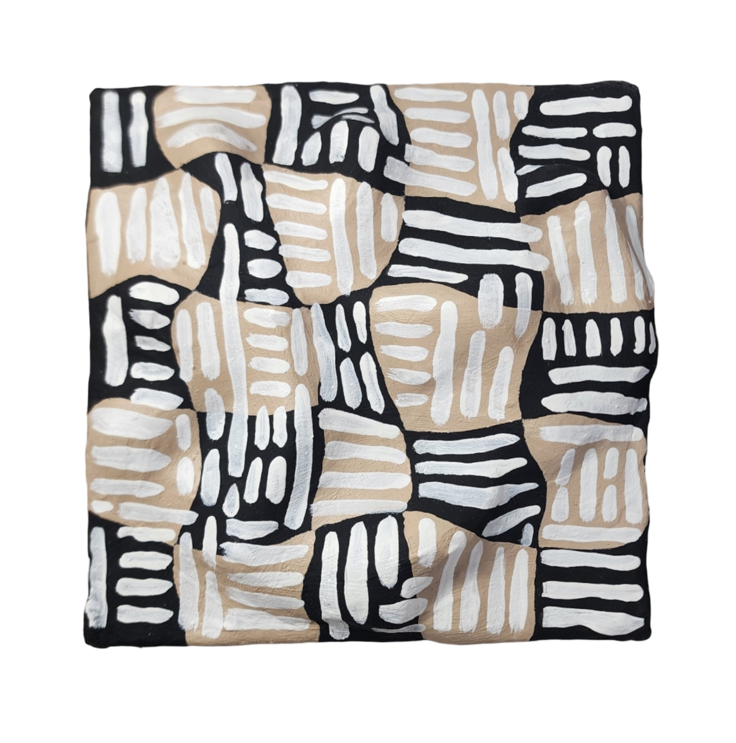 TEXTURES /A Colour Study : Black / Milktea/White 001 von Rebecca Wing ...